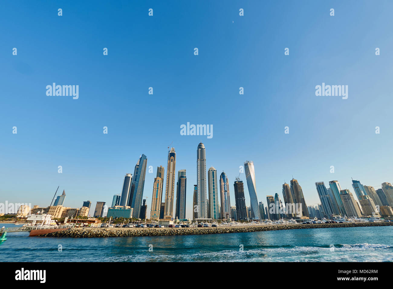 dubai marina view from the water Stock Photo - Alamy