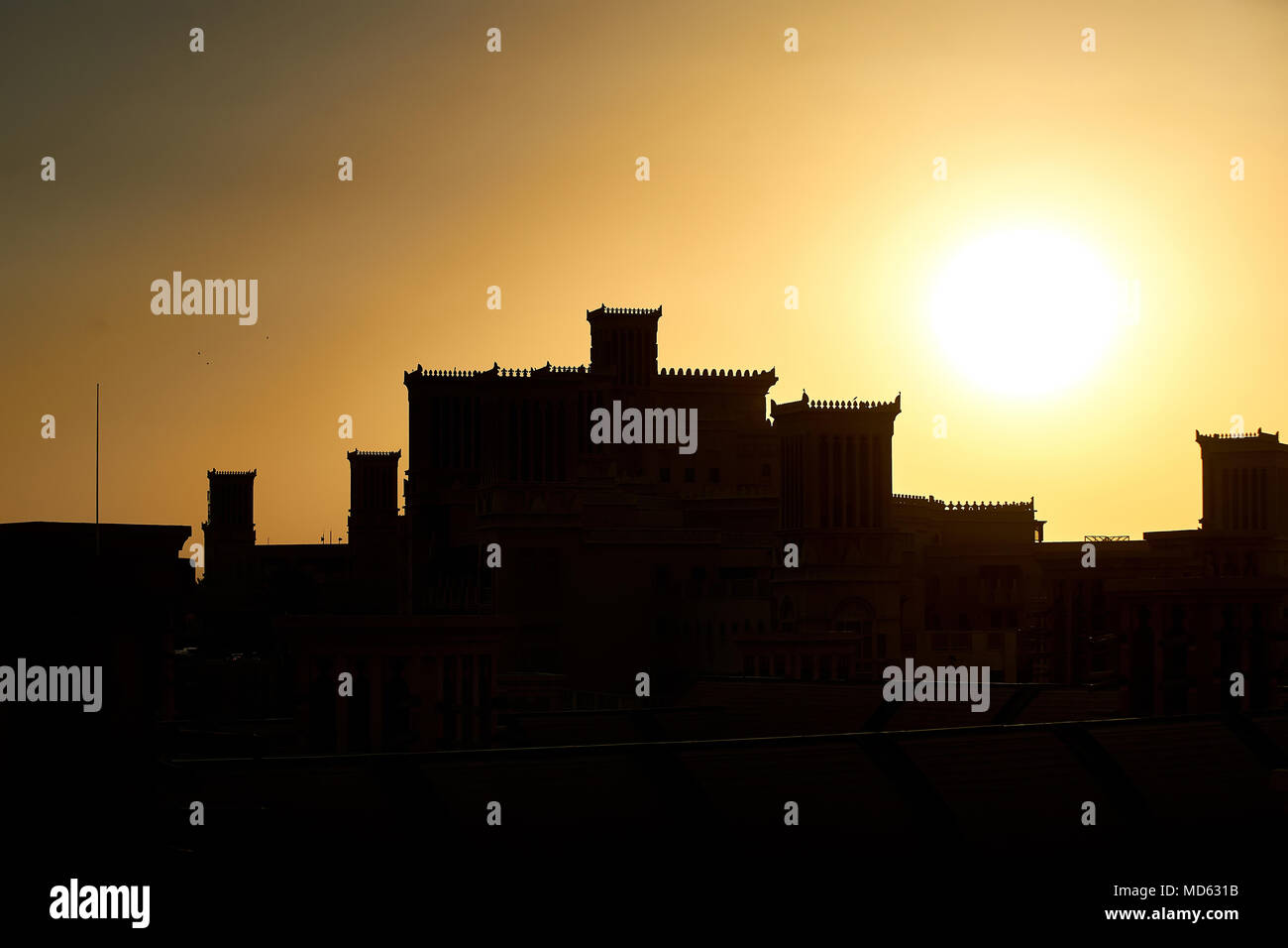 Burj al arab sunset palm hi-res stock photography and images - Alamy