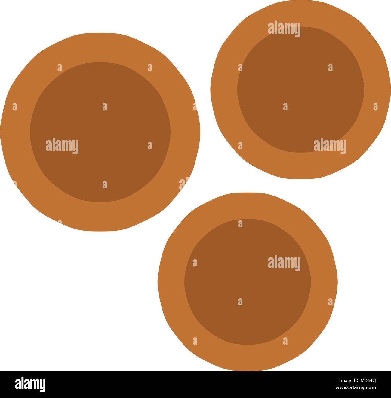 Old penny coins Stock Vector Images - Alamy