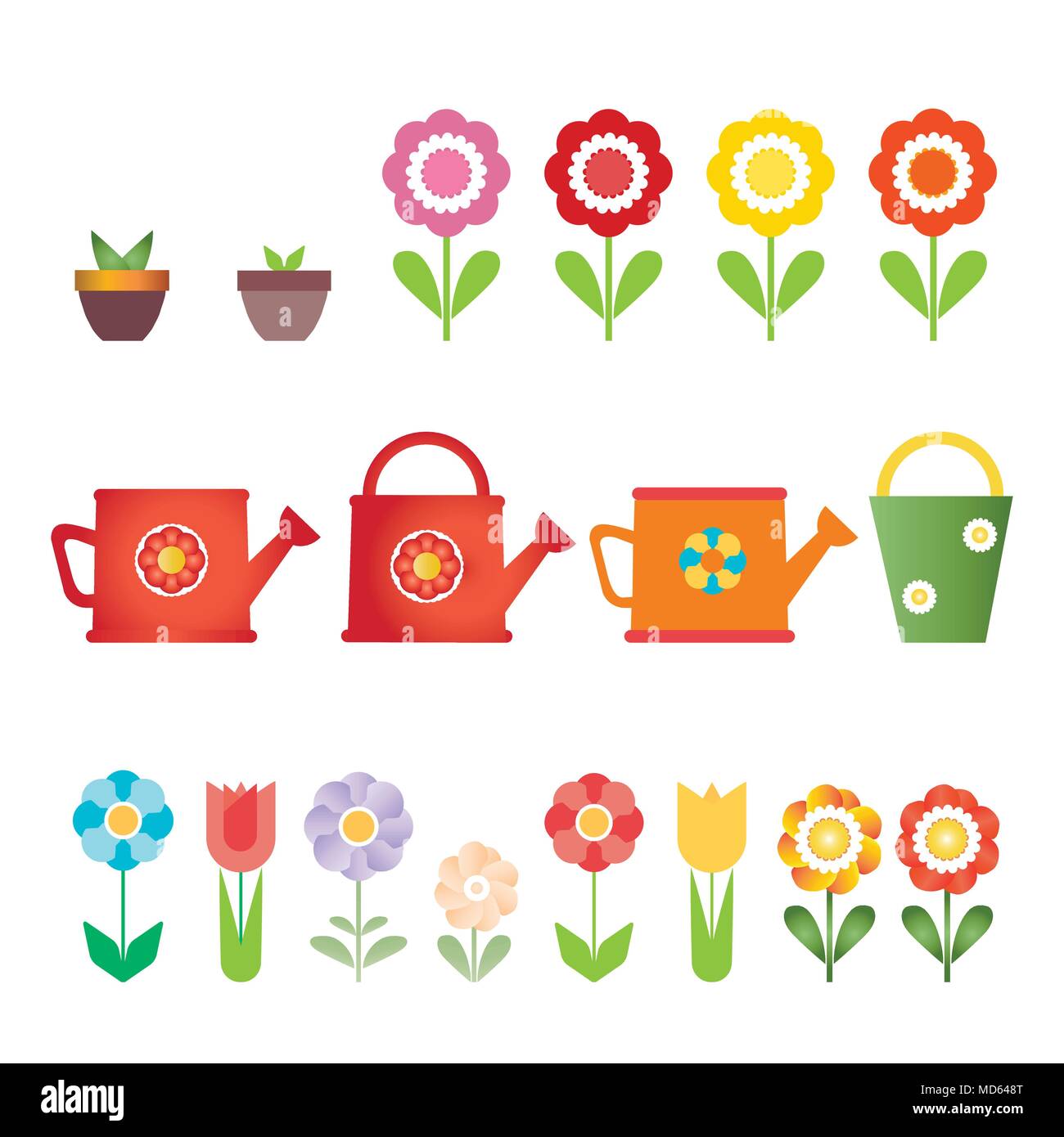 Flower life growing on green Stock Vector Images - Alamy