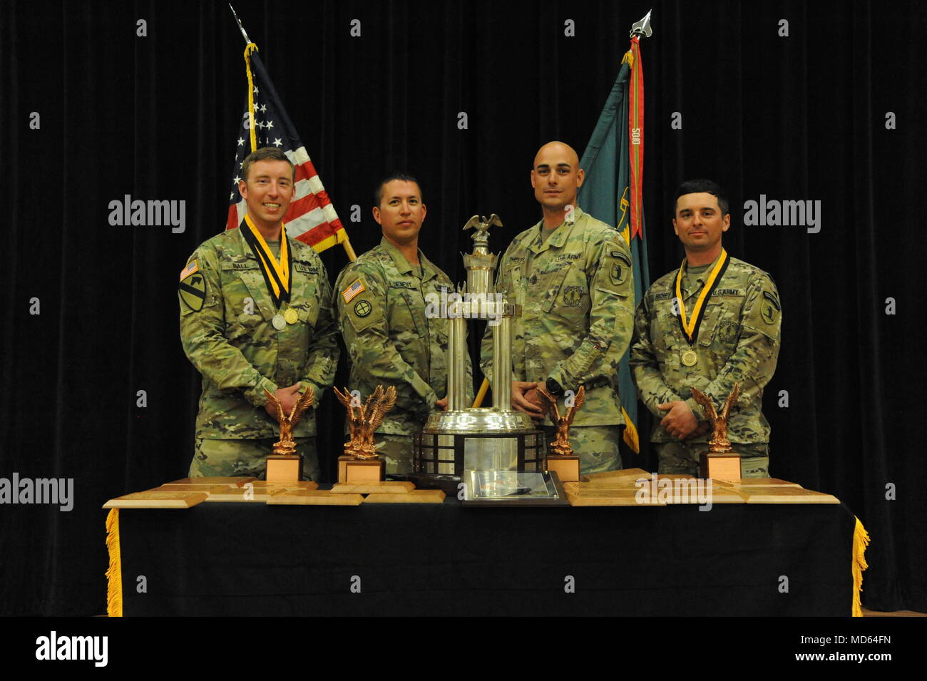 Missouri National Guard (MONG) team poses with the Overall Small Arms ...