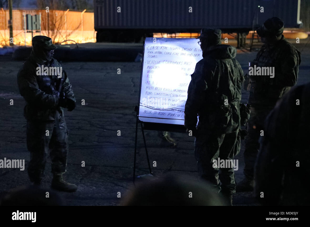 U.S. Army Observer-Controller-Trainers, with the 323rd 1st Operations ...