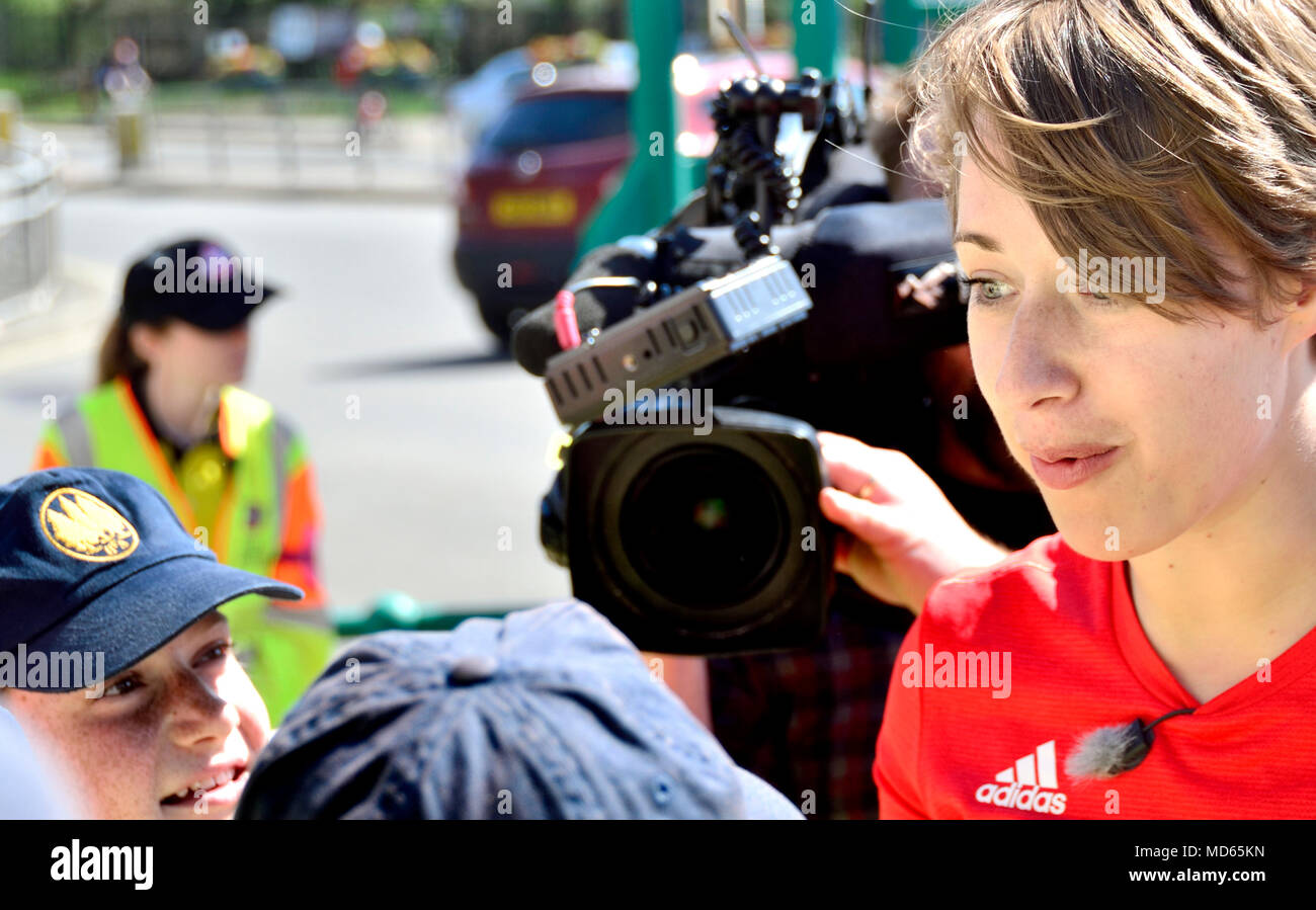 Lizzy Yarnold on a tour of the area around Sevenoaks, Kent, where she ...