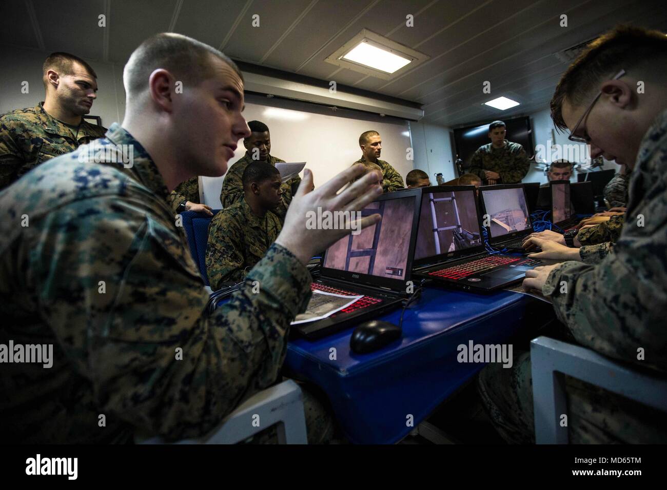 MEDITERRANEAN SEA (March 3, 2018) U.S. Marine 1st Lt. John P. Kelly ...