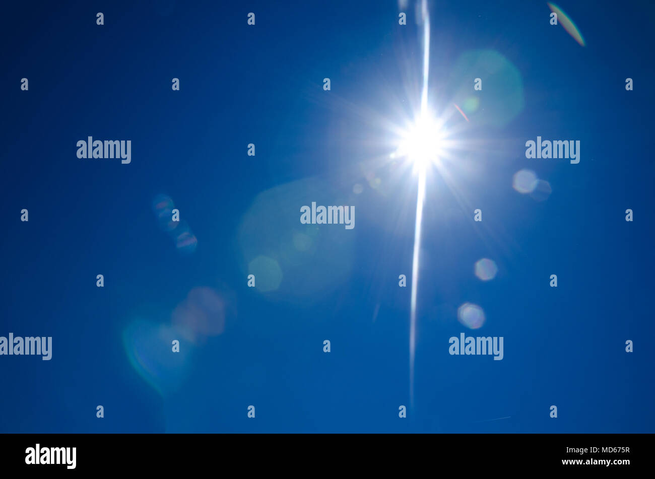 Sunny sky, backlight Stock Photo - Alamy