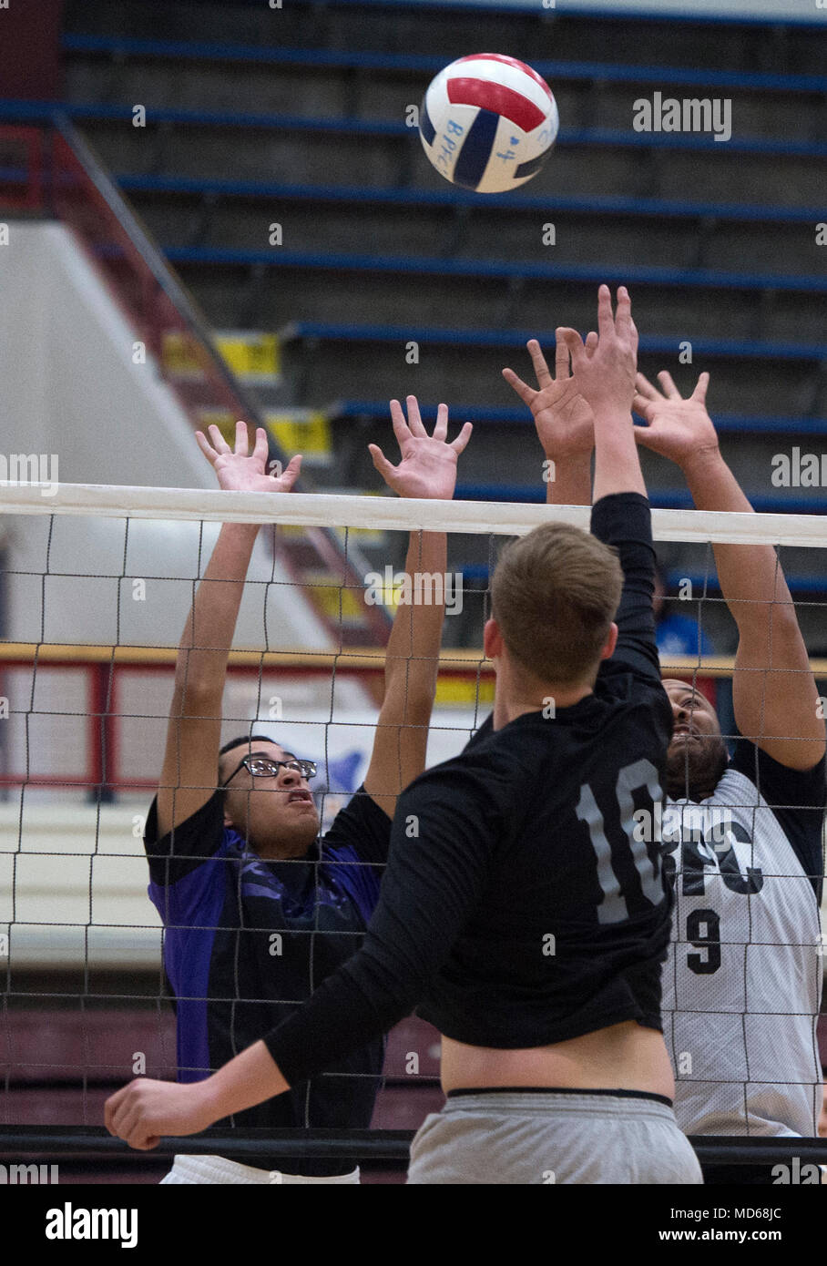 Harley Love-Hall, a volleyball player with the 673d Civil Engineer ...