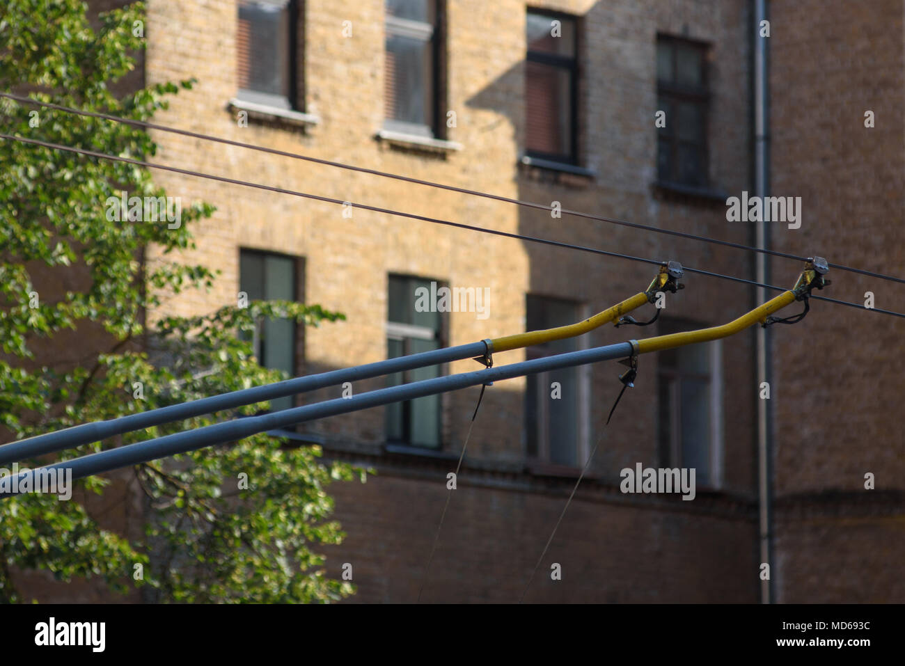 Trolleybus wires hi-res stock photography and images - Alamy