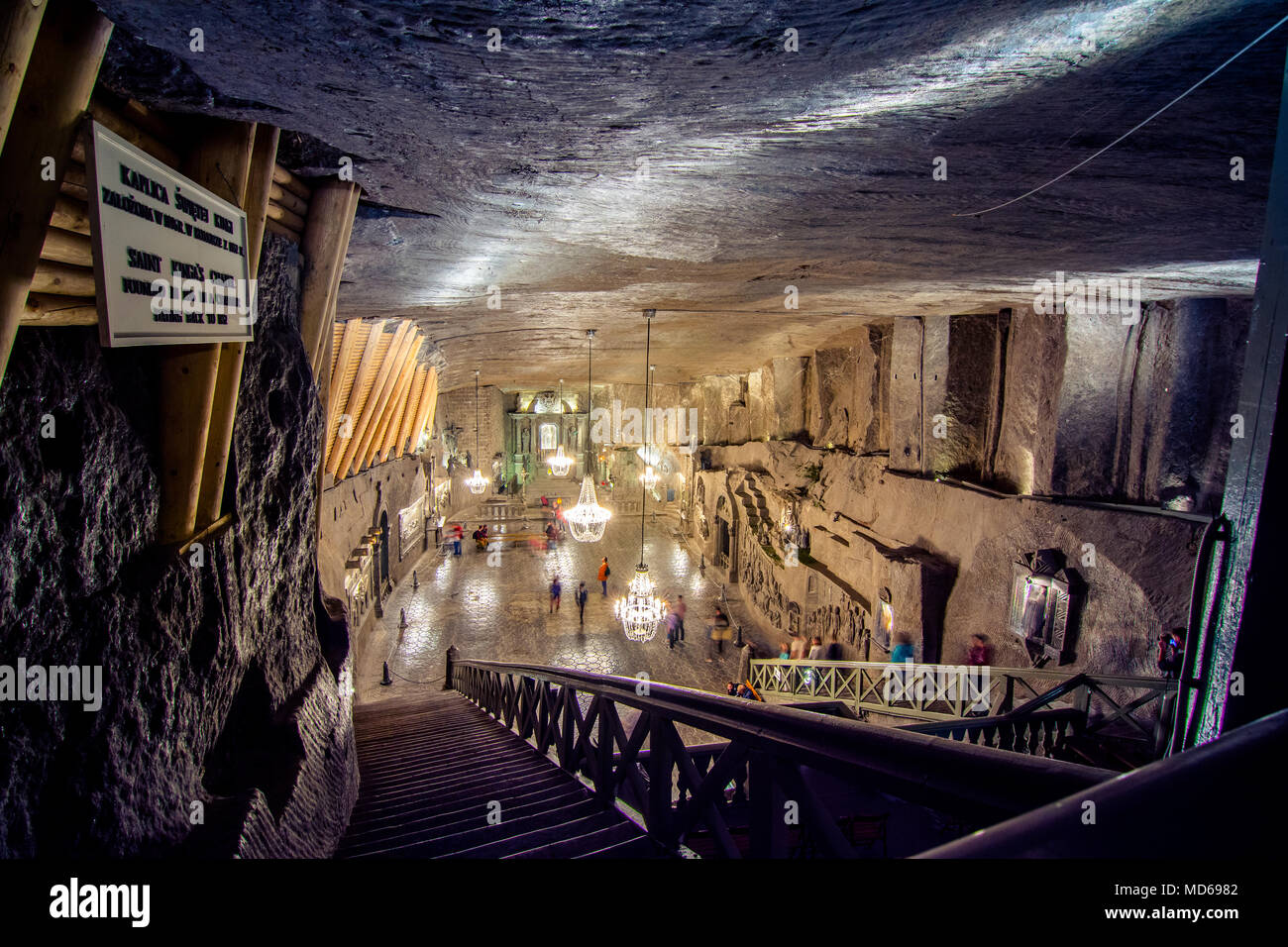 Underground Wieliczka Salt Mine (13th century), one of the world's ...