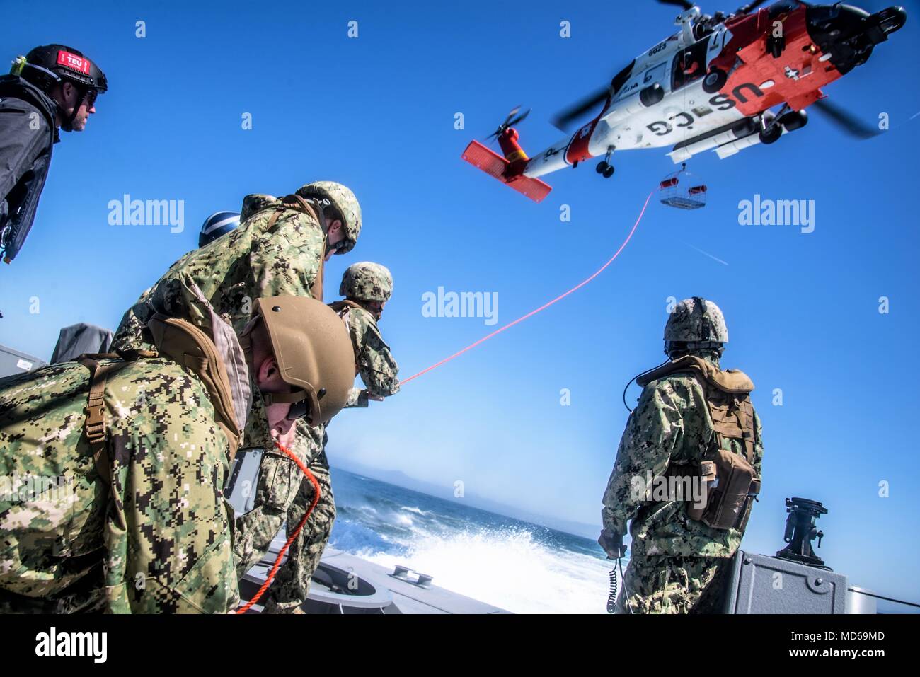 180327-N-NT795-840 SAN DIEGO (March 27, 2018) Sailors assigned to ...