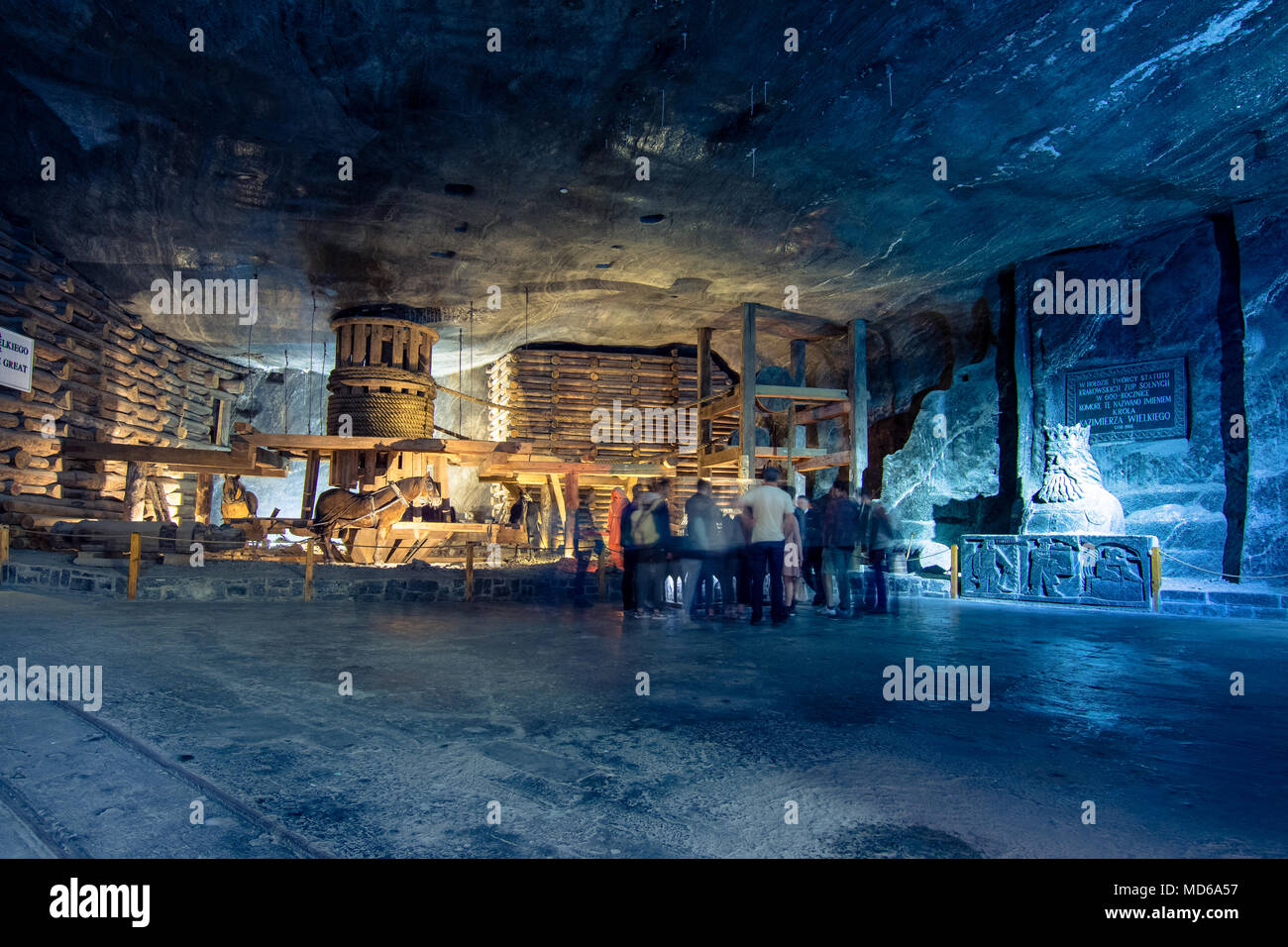 Underground Wieliczka Salt Mine (13th century), one of the world's ...