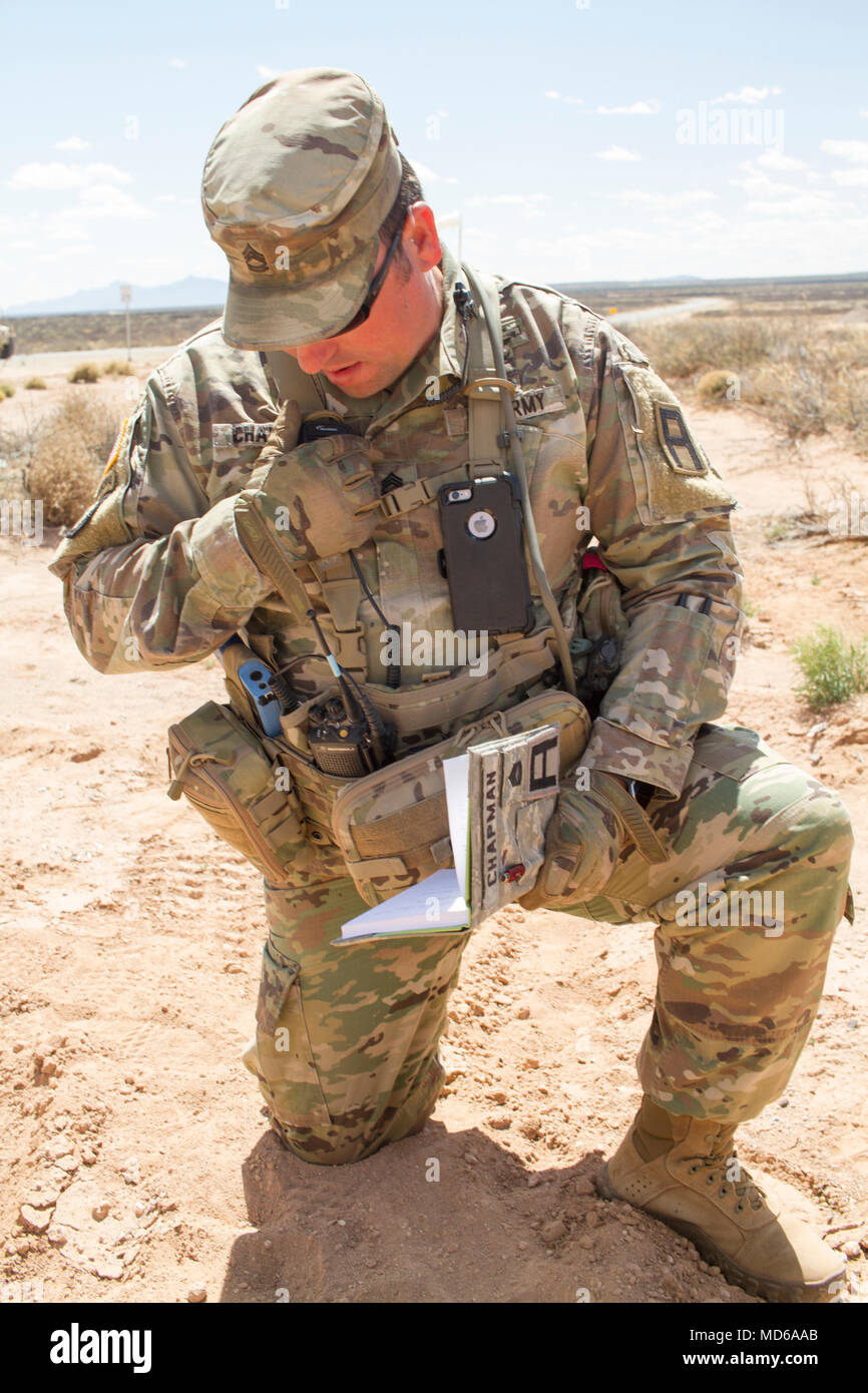 U.S. Army Sgt. 1st Class Steven R. Chapman, an observer coach/trainer ...