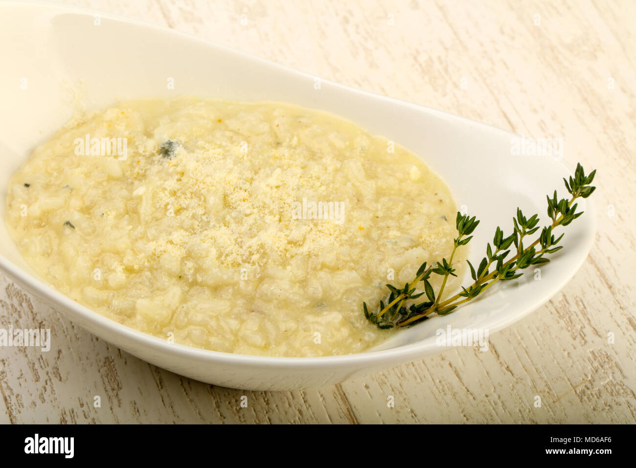 Italian cuisine - Risotto with blue cheese Stock Photo - Alamy