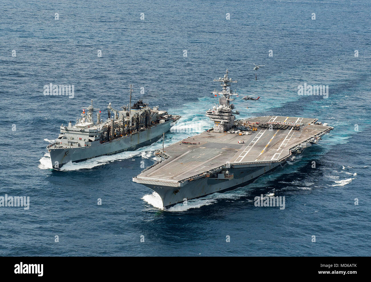 180327-N-JC445-0349 ATLANTIC OCEAN (March 27, 2018) The fast combat ...