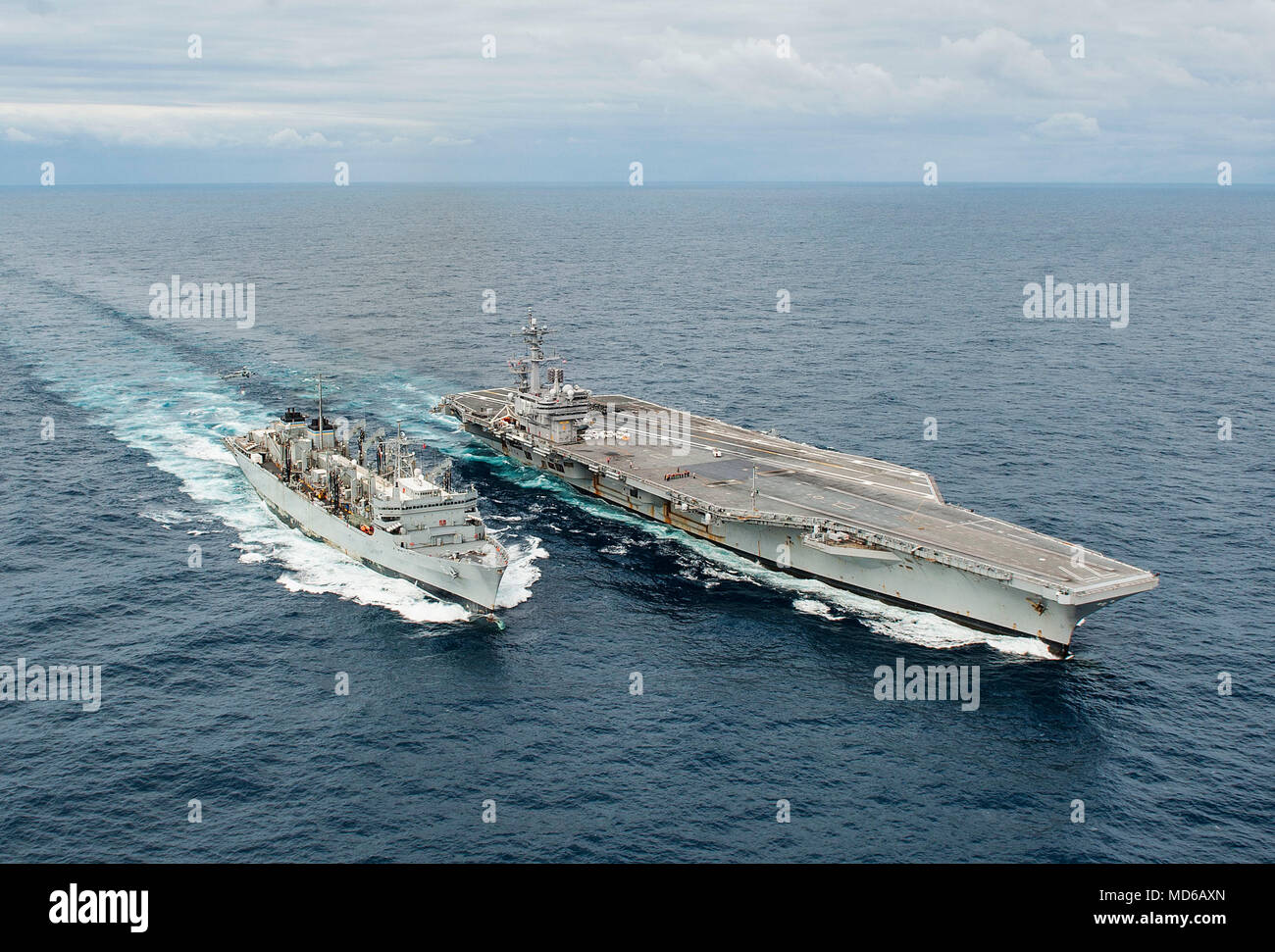 180327-N-JC445-0452 ATLANTIC OCEAN (March 27, 2018) The fast combat ...