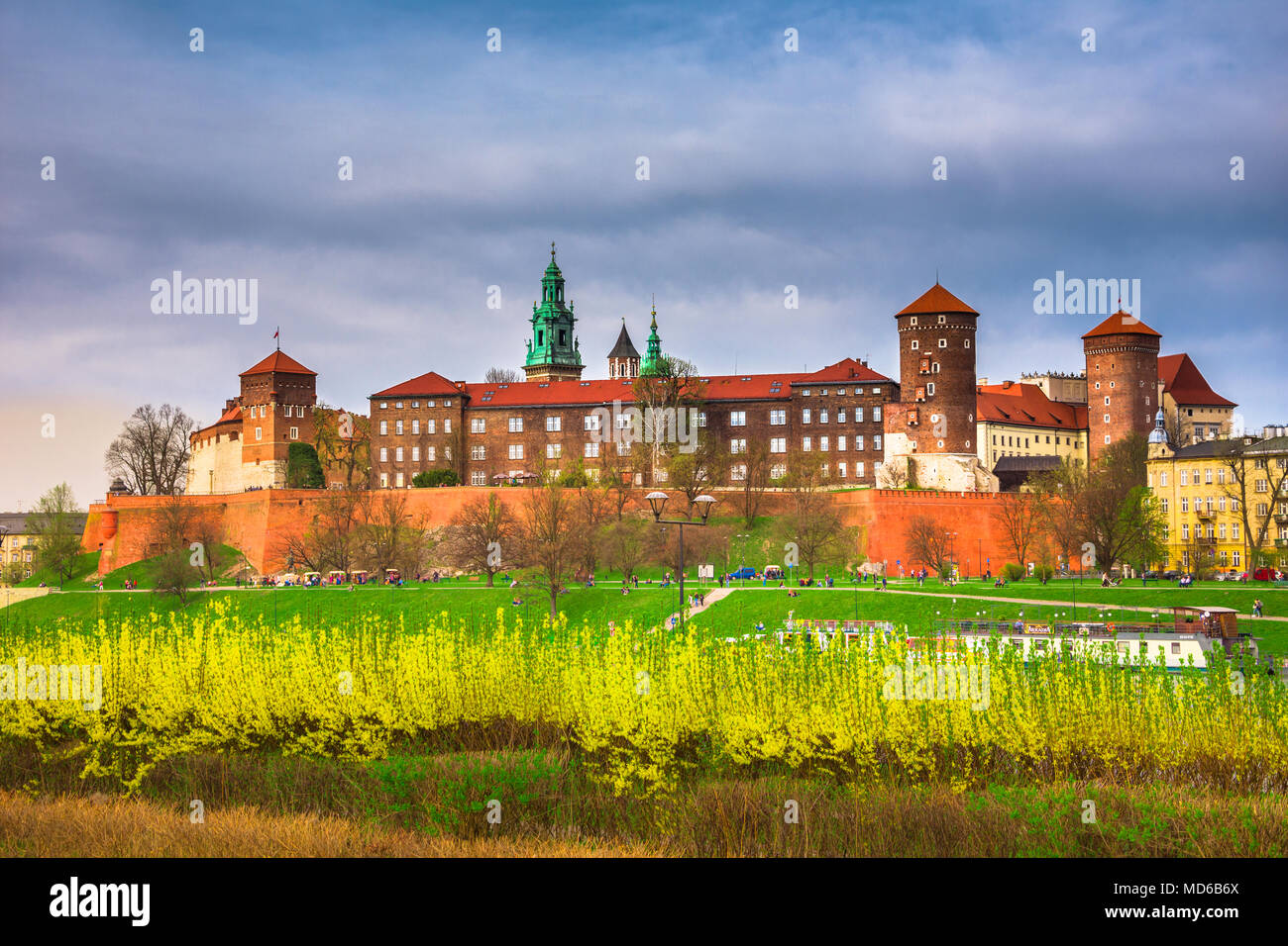 Wawel castle famous landmark in Krakow Poland Stock Photo - Alamy