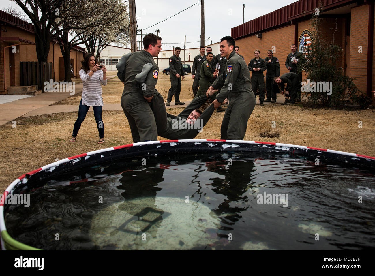 U.S. Air Force 2nd Lt. Trace Webster, 71st Student Squadron pilot, is ...