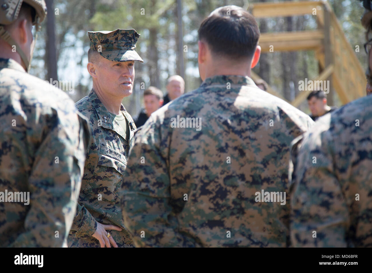 Major General Carl E. Mundy III, commander of U.S. Marine Corps Forces ...