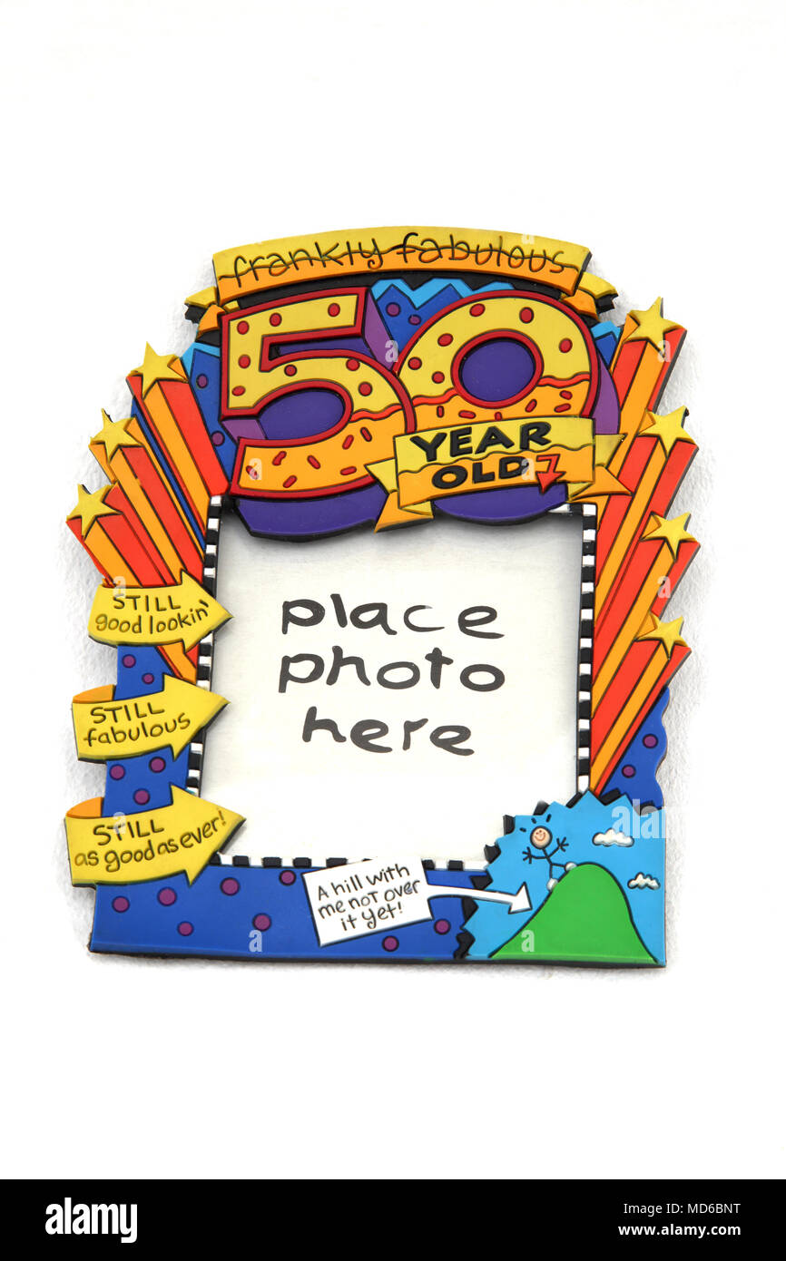 Frankly Fabulous 50 Year Old Photo Frame Stock Photo - Alamy