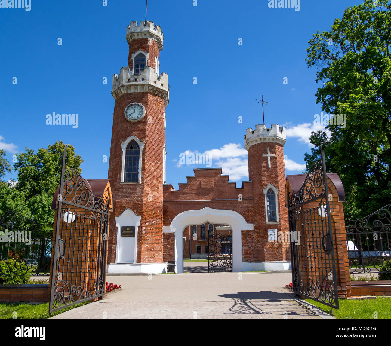 Ramon, Russia - June 07, 2017: The central entrance to the castle of ...