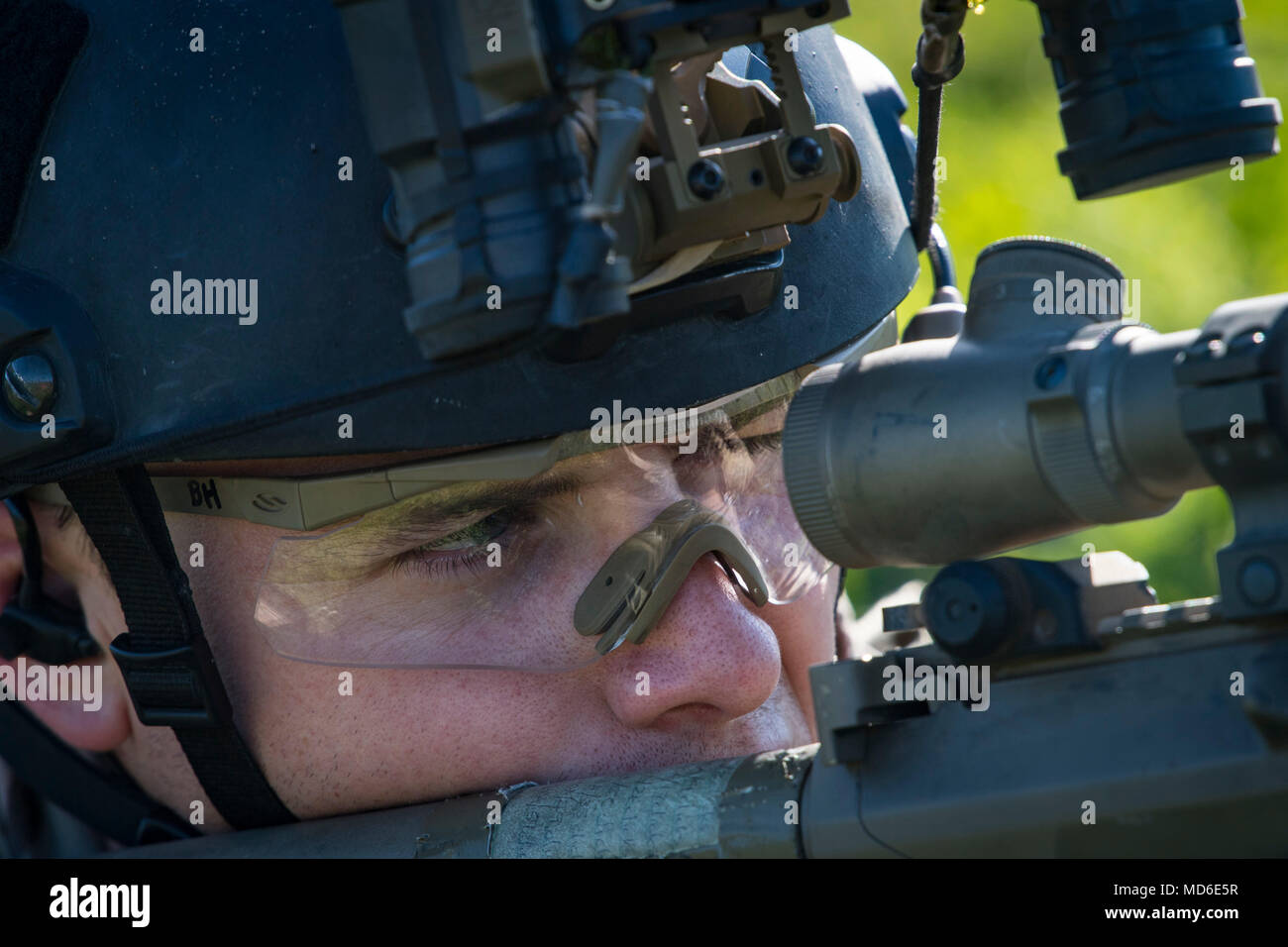 A pararescueman from the 58th Rescue Squadron, Nellis Air Force Base ...