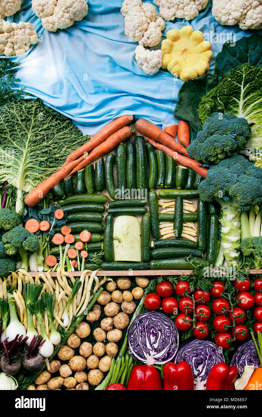 World made of vegetables hi-res stock photography and images - Alamy