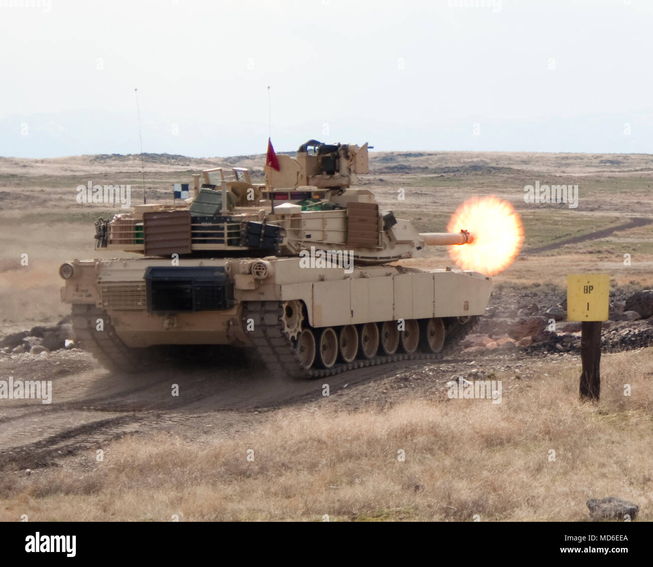 An M1A2 Abrams main battle tank from the 116th Cavalry Brigade Combat ...