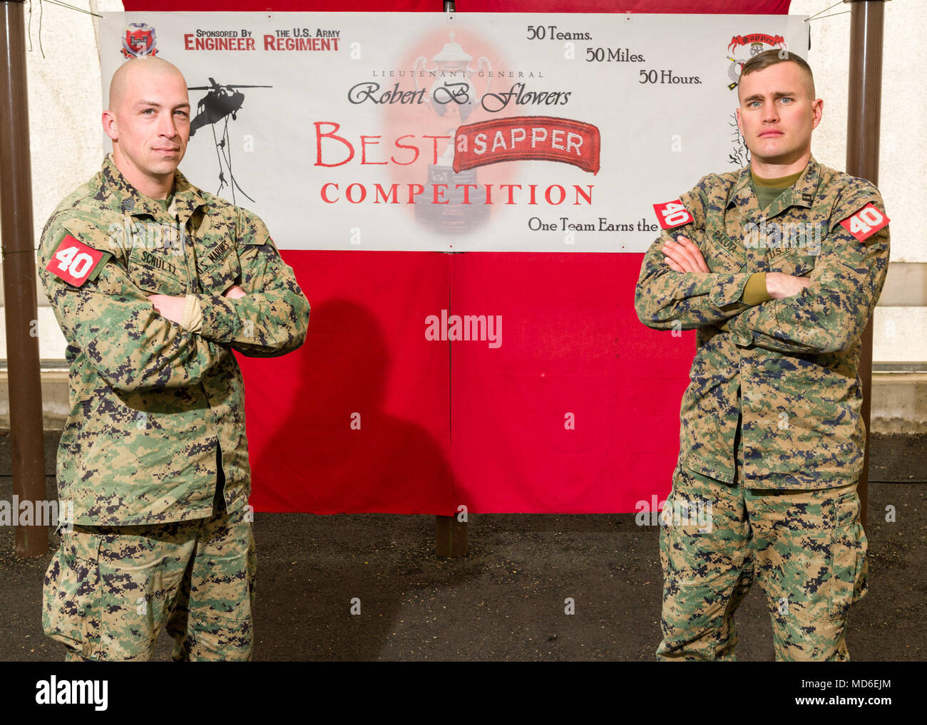 Team 40: Gunnery Sgt. William Shultz, Capt. Matthew Paluta, Camp ...