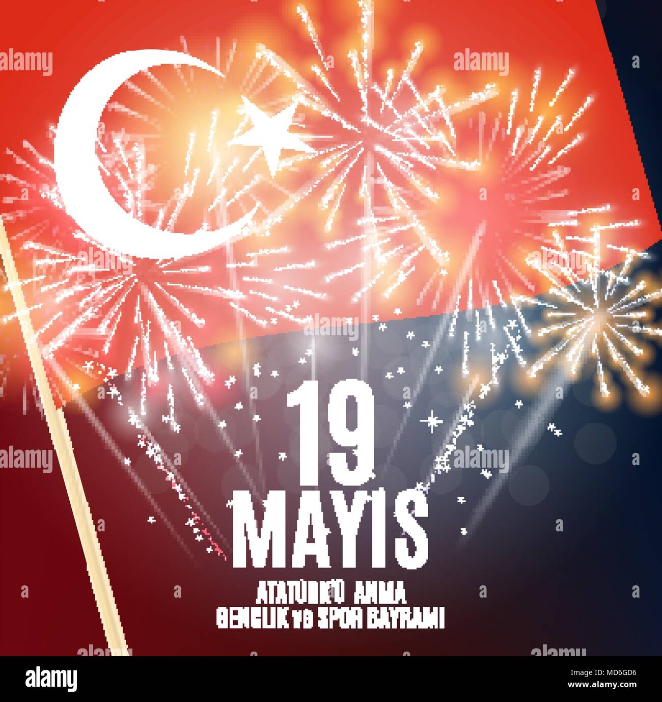 19th may commemoration of Ataturk, youth and sports day (Turkish Speak ...