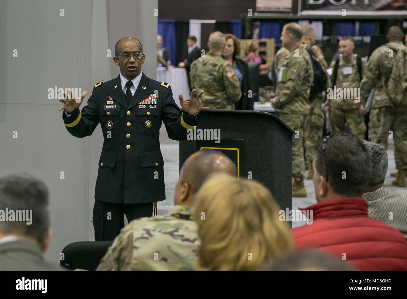 U.S. Army Maj. Gen. James E. Simpson, Commanding General of the U.S ...