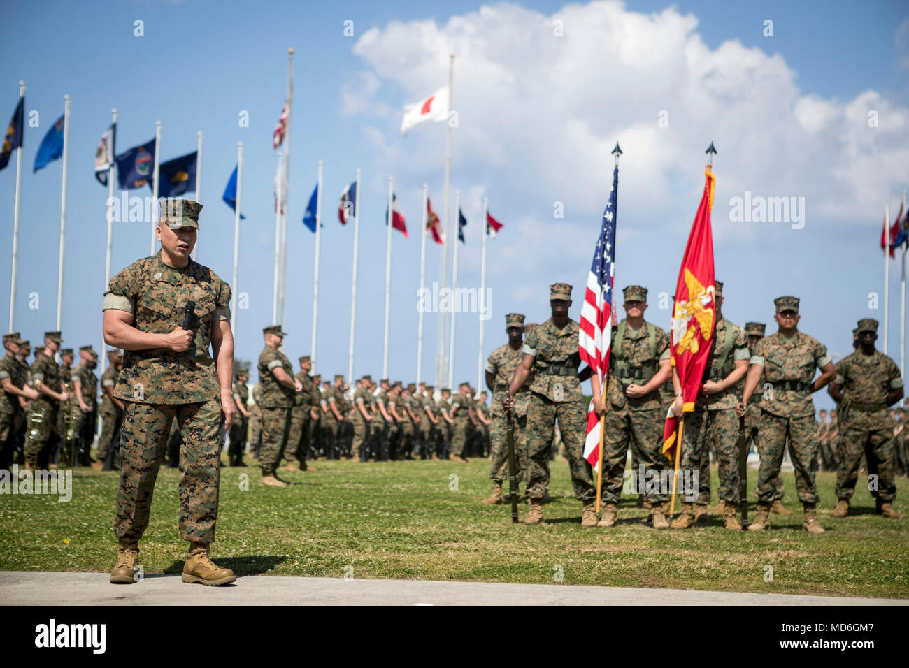 U.S. Marine Corps Sgt. Maj. Peter A. Siaw, outgoing Marine Corps ...