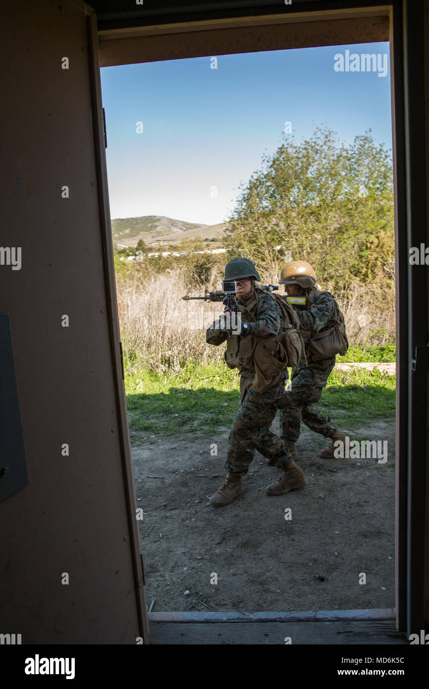 U.S. Marines, with Golf Company, Marine Combat Training Battalion (MCT ...