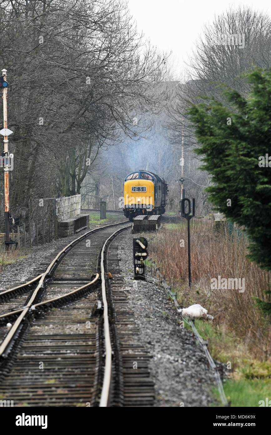 Class 55 deltic diesel locomotive hi-res stock photography and images ...