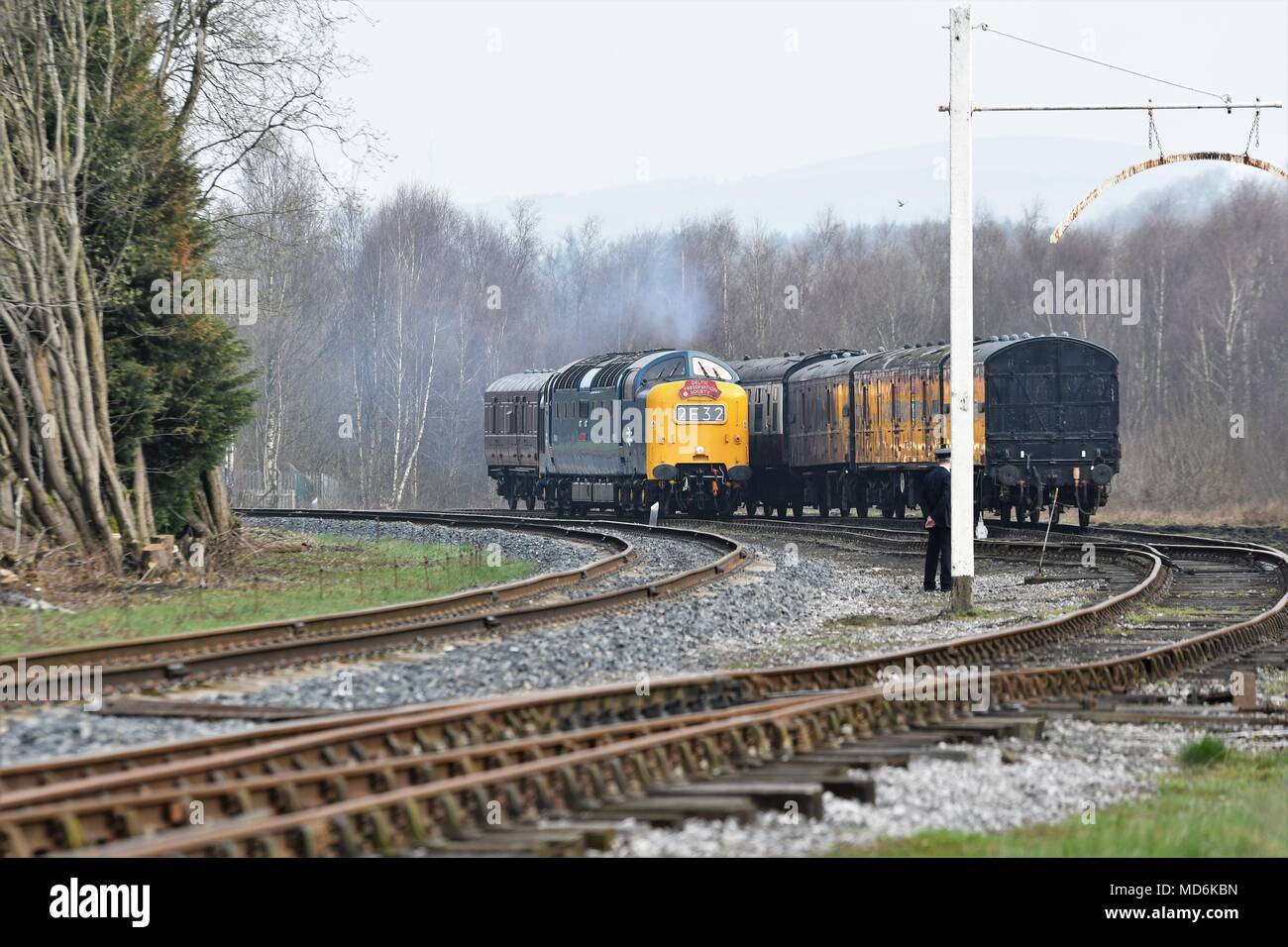 Class 55 deltic diesel locomotive hi-res stock photography and images ...