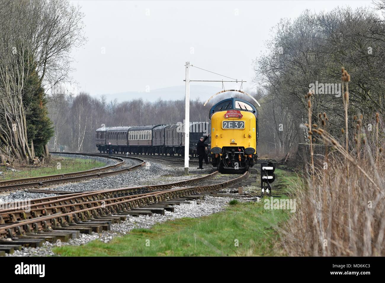 Class 55 deltic diesel locomotive hi-res stock photography and images ...