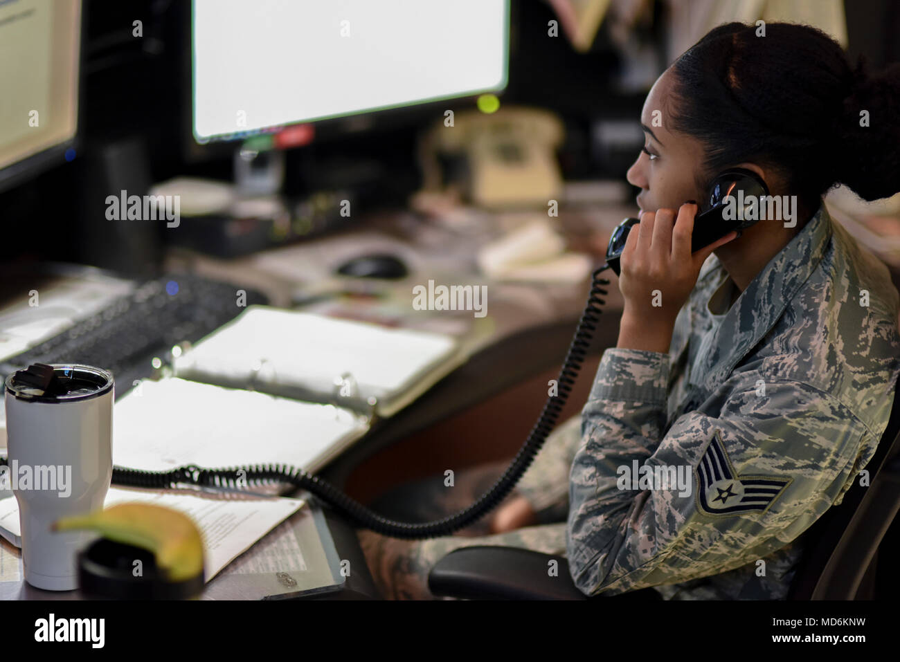 Staff Sgt. Roxanne Richardson, 4th Fighter Wing command post NCO in ...