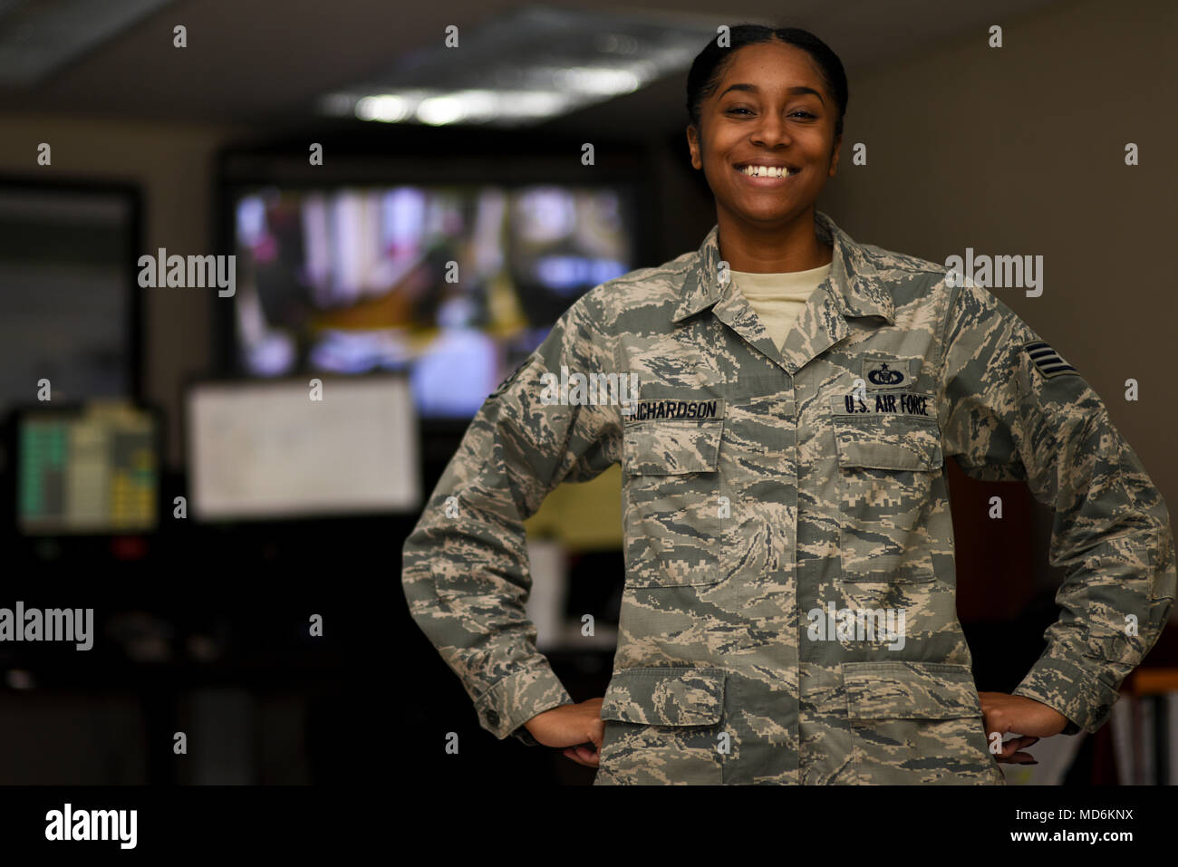 Staff Sgt. Roxanne Richardson, 4th Fighter Wing command post NCO in ...