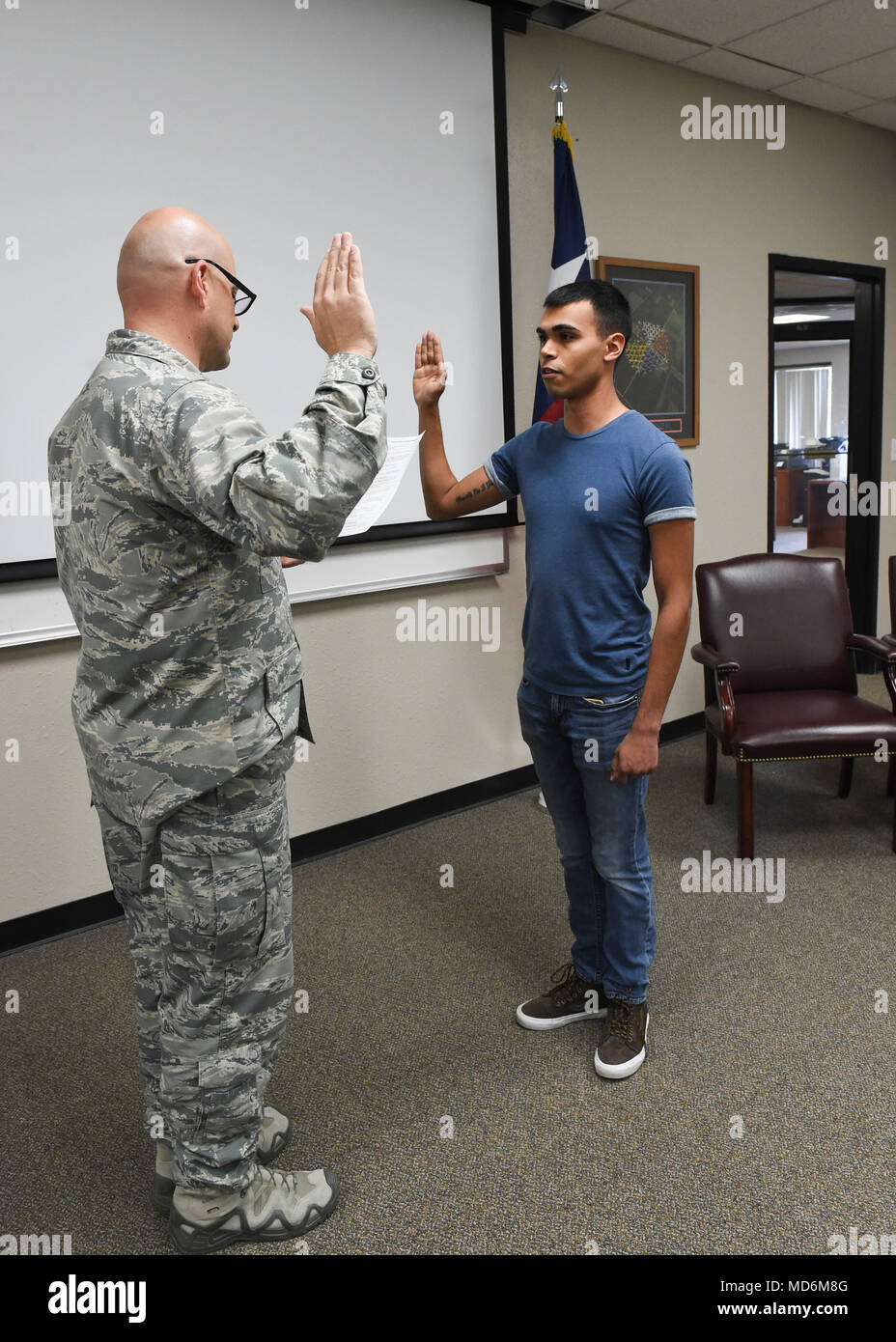 Lt. Col. John Pollard, the 149th Security Forces Squadron commander ...
