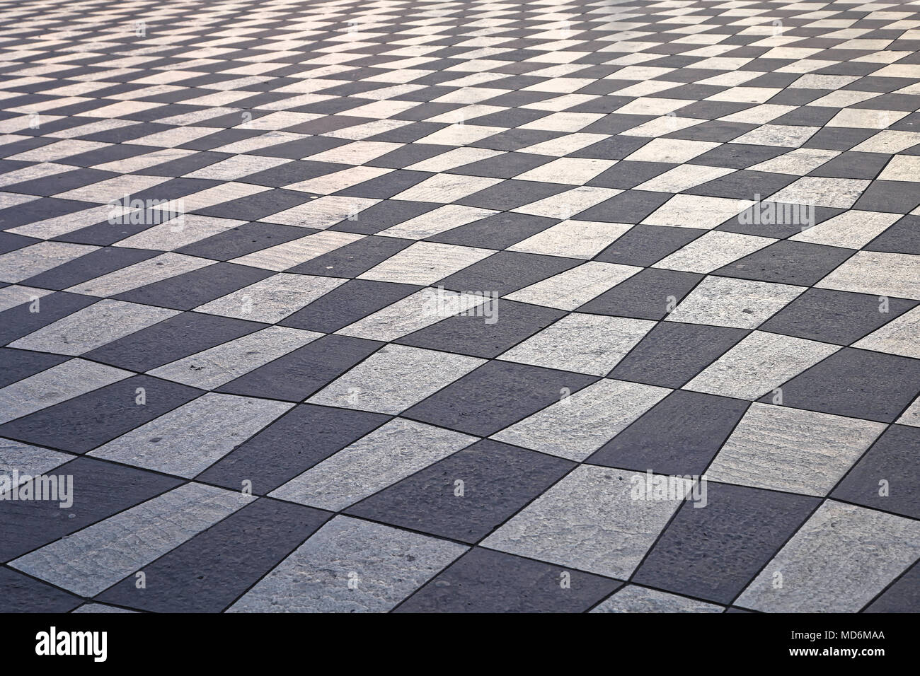 Checkered Pattern Tiles at Place Massena in Nice Stock Photo - Alamy