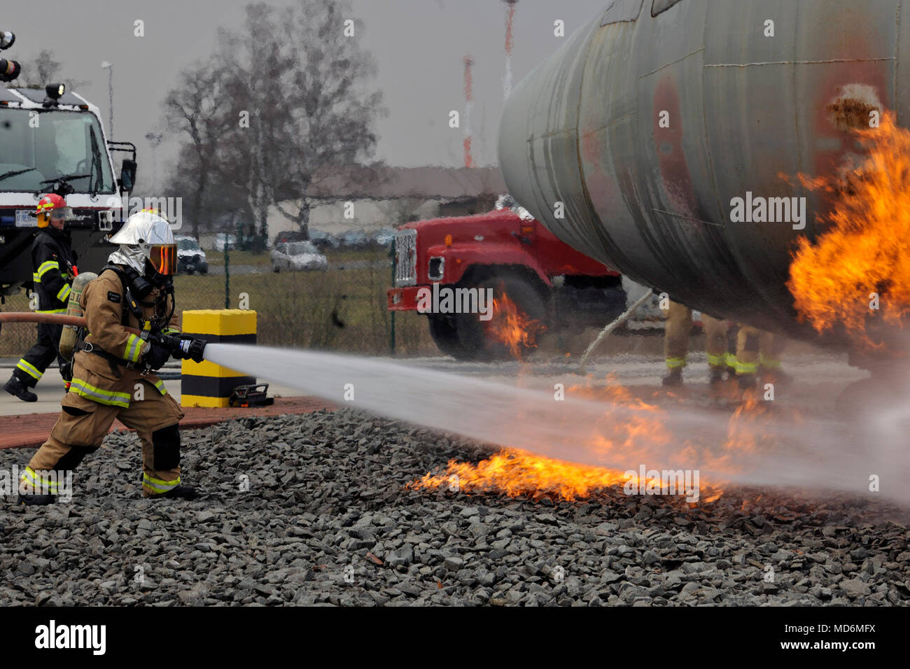RAMSTEIN AIR BASE, Germany-- Master Sgt. Joseph Crocker, deputy fire ...