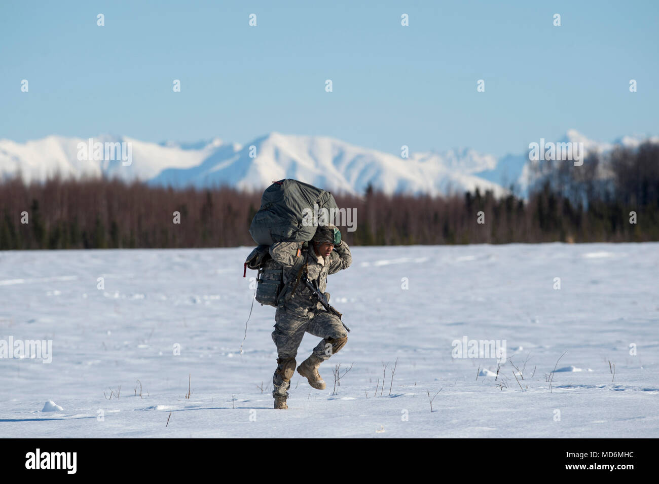 Alaska soldiers from the 6th engineer battalion hi-res stock ...