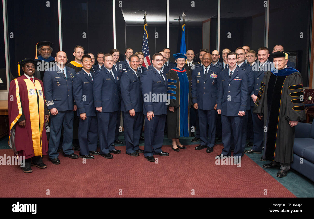 Lt. Gen. Anthony Cotton, Air University commander, and Secretary of the ...