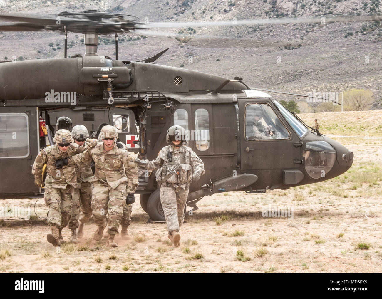 Soldiers with 1st Armored Division practice proper patient transport ...