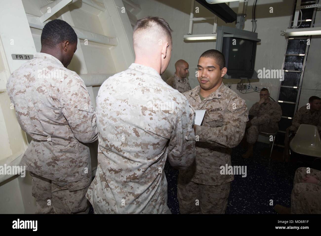 U.S. Marine Corps Lance Cpl. Cesar Y. Jimenez, an administrative ...