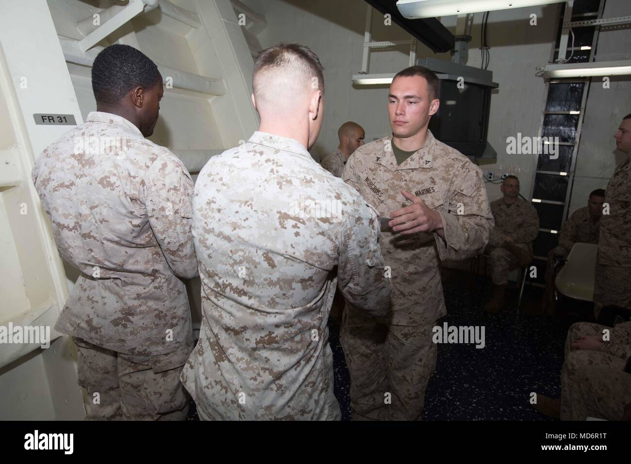 U.S. Marine Corps Lance Cpl. Michael E. Norcross, a rifleman with ...