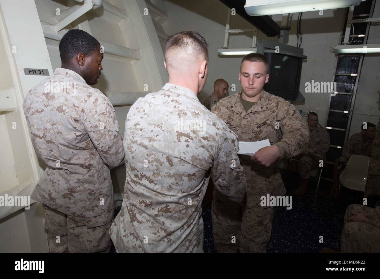 U.S. Marine Corps Lance Cpl. Paul R. Pronovost, a rifleman with ...