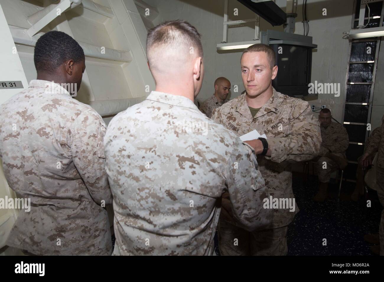 U.S. Marine Corps Lance Cpl. Thomas J. Turner, a mortarman with ...