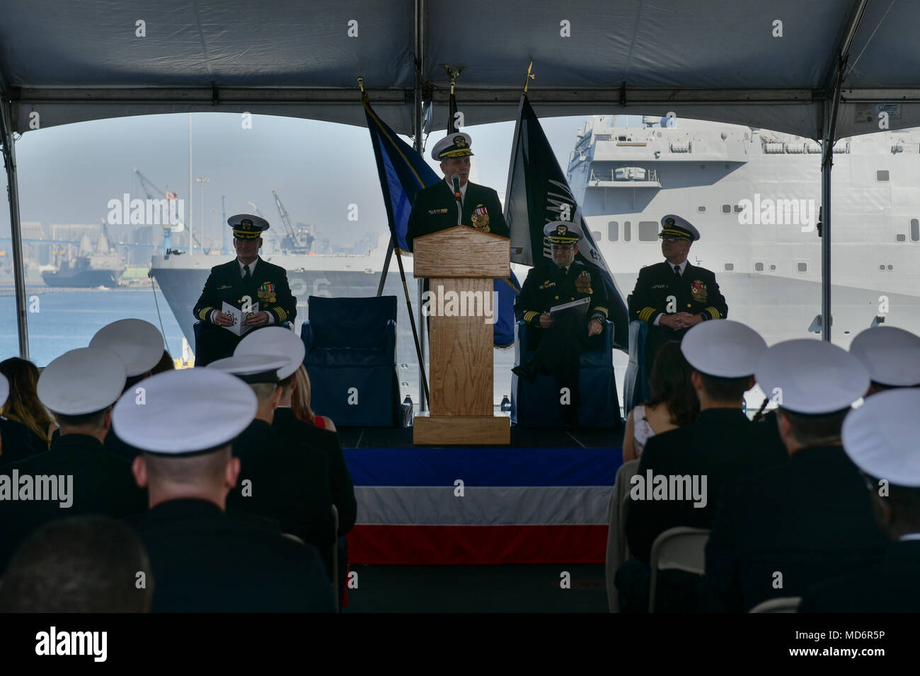 180330-N-BK384-0055 SAN DIEGO (March 30, 2018) Vice Adm. Rich Brown, a ...