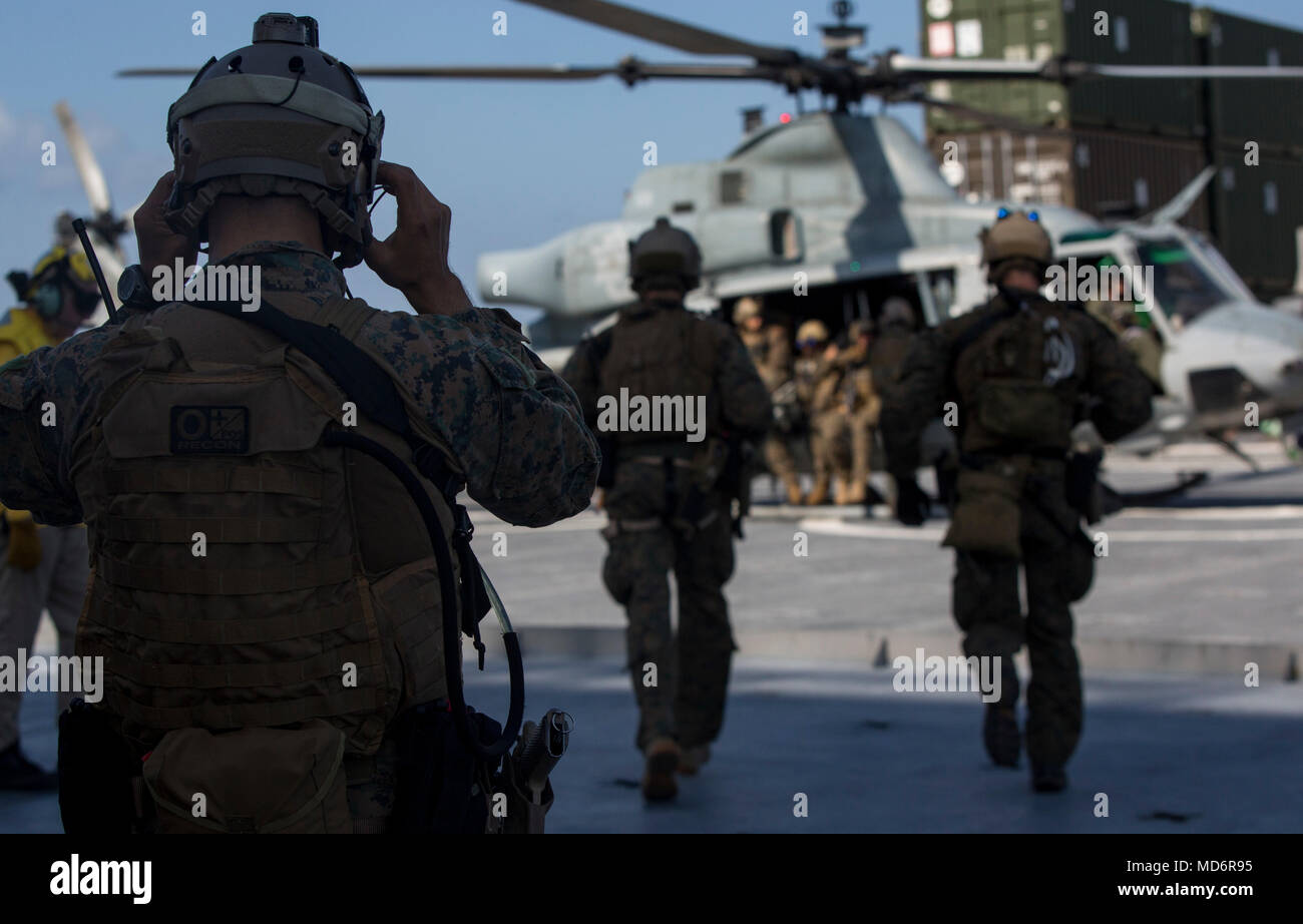 Force Reconnaissance Marines with Maritime Raid Force, 31st Marine ...