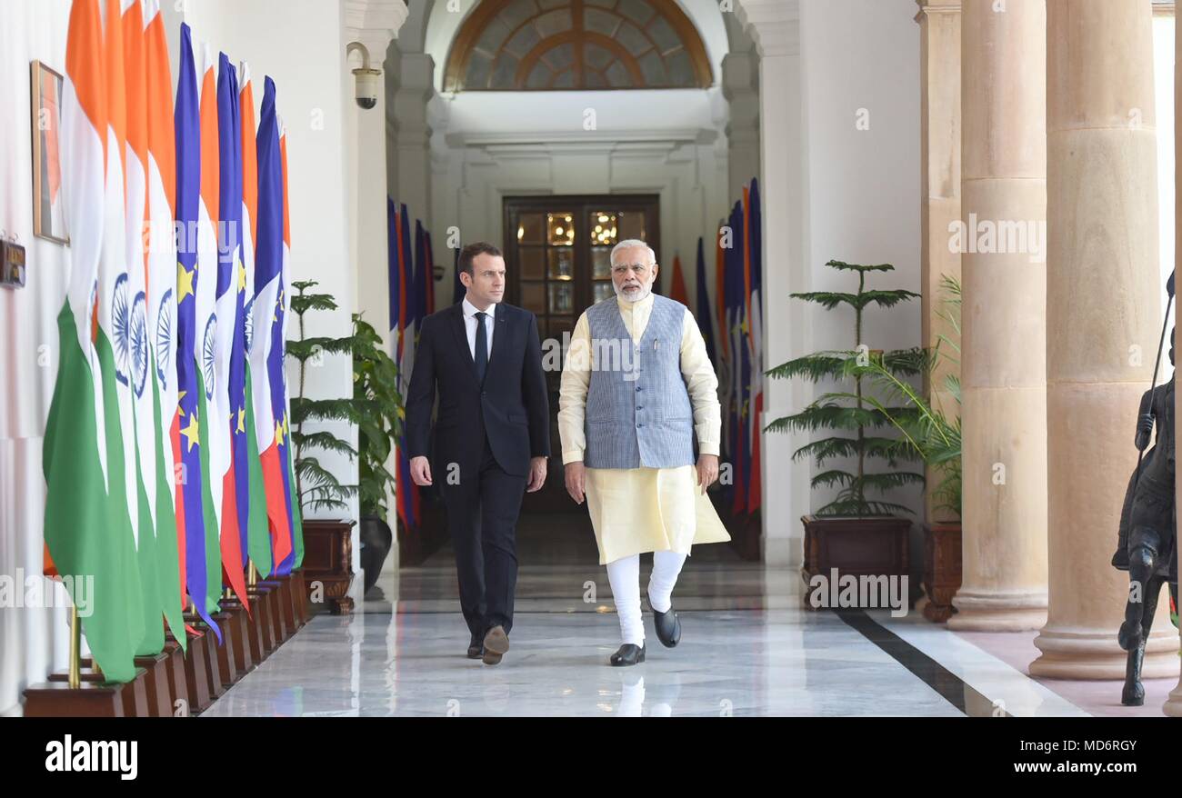 President emmanuel macron delhi hi-res stock photography and images - Alamy