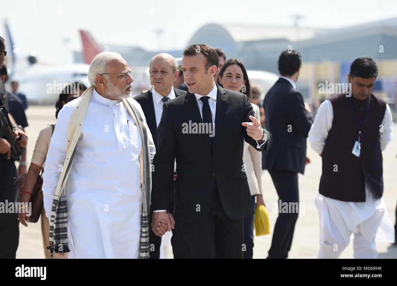 President emmanuel macron india hi-res stock photography and images - Alamy